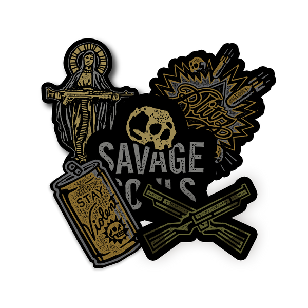 Savage Sticker Pack – Stay Violent