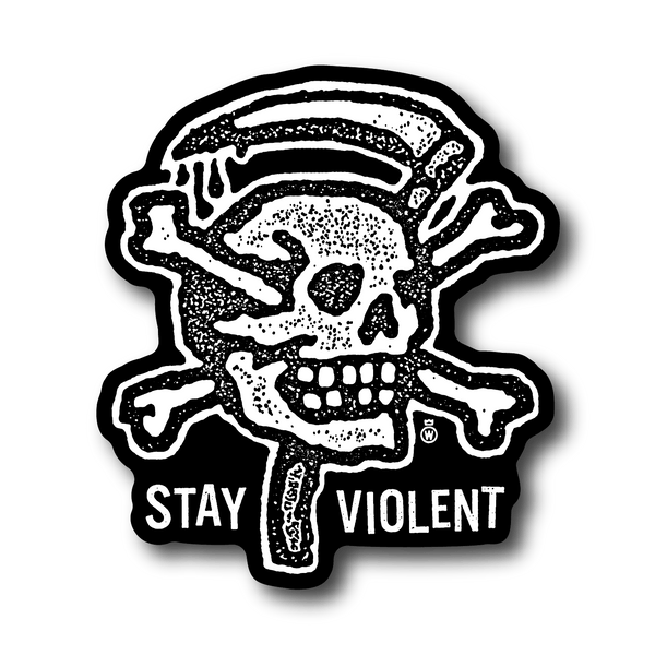 Jolly Reaper Sticker – Stay Violent