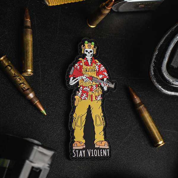 Stay Violent - Skelly PVC patch